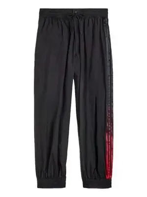 Y3 Gradient 3-stripes Drawstring Track Pants - Black