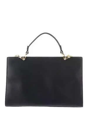 Moschino Plaque Chain-link Tote Bag - Black
