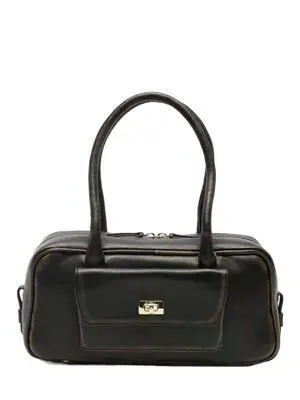 Sandro Ezmehralda Leather Shoulder Bag - Brown