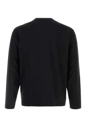 AUTRY Logo Print Long Sleeve T-shirt - Black