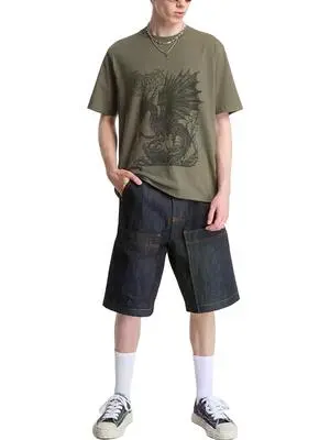 WASTED Balaur Graphic-print T-shirt - Green