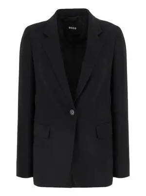 Hugo Single-breasted Blazer - Black