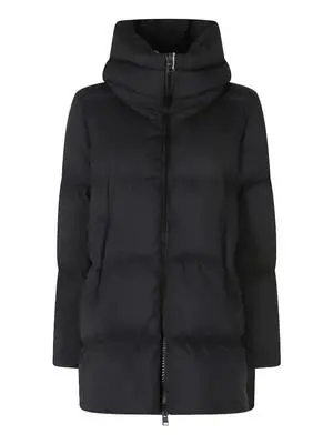Herno Padded High-neck Coat - Black