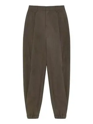Moschino Pleated Wool Trousers - Brown