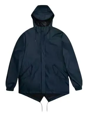 Rains Fishtail Drawstring-hem Jacket - Blue