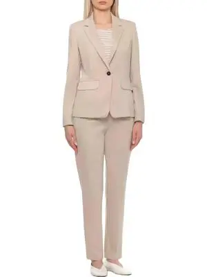 EMME Single-breasted Notched-lapel Jacket - Neutrals