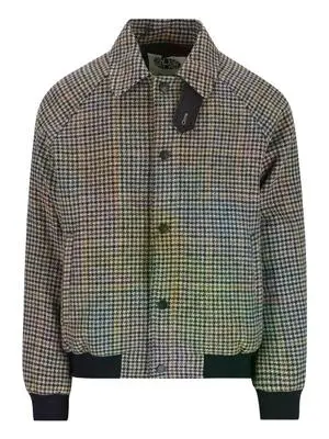 CAMPLIN Check-print Single-breasted Coat - Neutrals