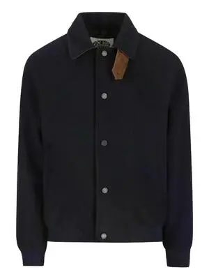CAMPLIN Single-breasted Coat With Throat Latch - Blue