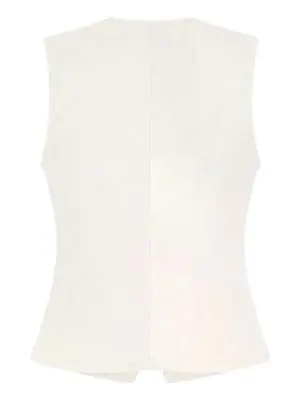 7 For All Mankind Button-up Waistcoat - Neutrals