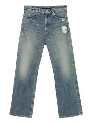 Mihara Yasuhiro Flare Tapered Jeans - Blue