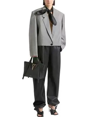 Givenchy Cropped Single-breasted Blazer - Grey