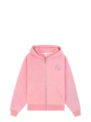 SPORTY & RICH Crystal-embellished Yankees Hoodie - Pink