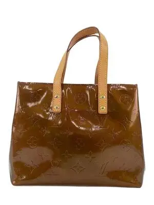 LOUIS VUITTON Louis Vuitton Monogram Vernis Reade PM Handbag Brown