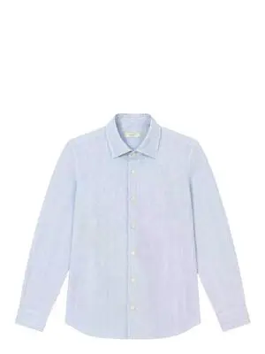 Seventy Striped Linen Shirt - Blue