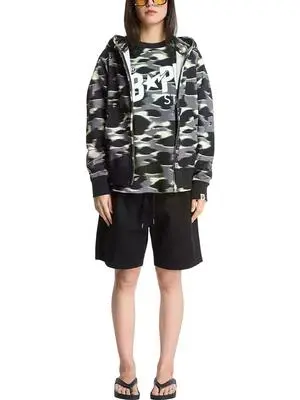 A BATHING APE Relaxed Fit Elasticated Shorts - Black