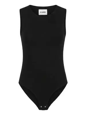 JIL SANDER Sleeveless Bodysuit - Black