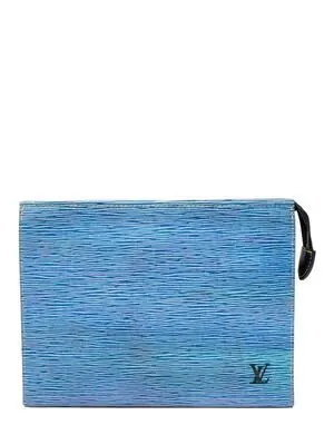 LOUIS VUITTON Louis Vuitton 2017 Epi Denim Toiletry Pouch 26 Blue
