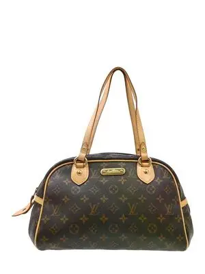 LOUIS VUITTON 2009 Monogram Montorgueil Pm Handbag - Brown