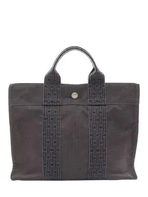 Hermès Canvas Herline Pm Tote Bag - Grey
