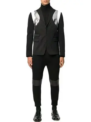 Dsquared2 Sequin Insert Evening Blazer - Black
