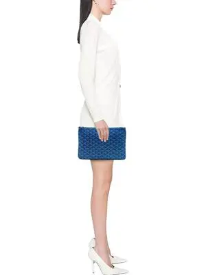 Goyard Senat Mm Clutch Bag - Blue