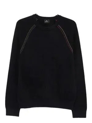Paul Smith Raglan-sleeve Waffle-knit Sweater - Blue