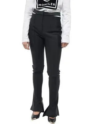 MUGLER Cut-out Flared Trousers - Black