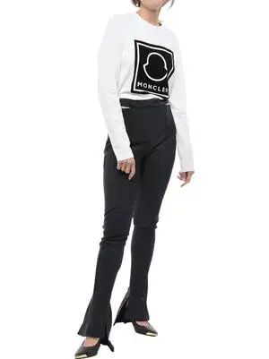MUGLER Cut-out Flared Trousers - Black