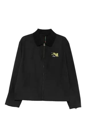 Kenzo Embroidered Tiger Zip-up Jacket - Black