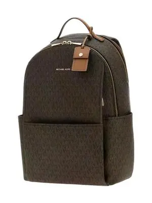 Michael Kors Logo Print Backpack - Brown