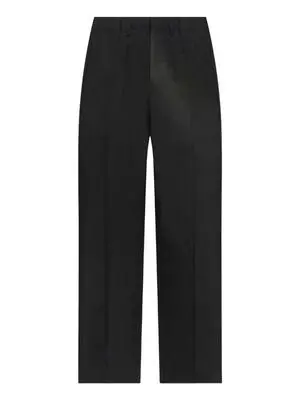 MAISON MARGIELA Tailored Pressed Crease Wool Trousers - Black