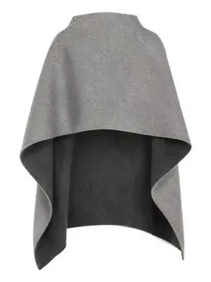 Alberta Ferretti Wool Poncho - Grey