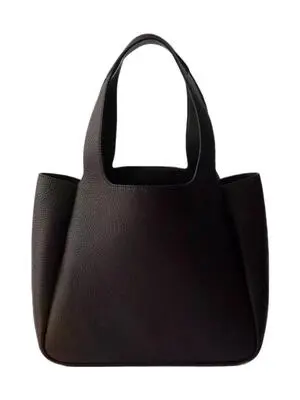 Prada Small Leather Tote Bag - Brown