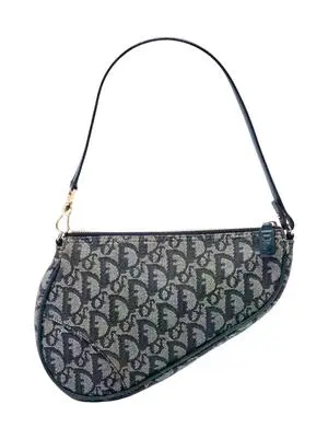 Dior Mini Saddle Pochette Shoulder Bag - Blue