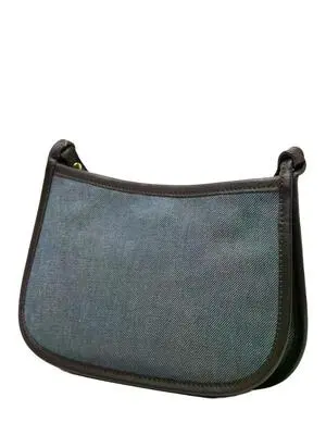 Fendi 2000-2010 Denim Pochette Crossbody Bag - Blue