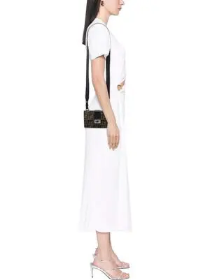 Fendi Zucca Canvas Baguette Pouch Crossbody Bag - Brown