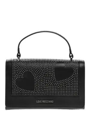 Moschino Stud-embellished Shoulder Bag - Black