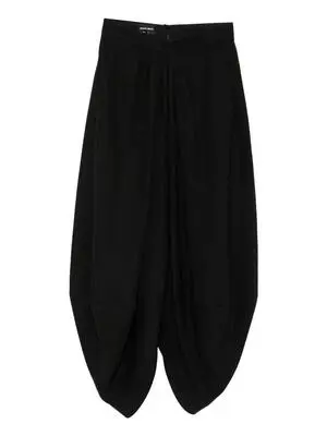 Giorgio Armani Draped Midi Skirt - Black