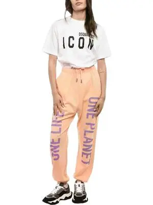 Dsquared2 Logo Print Track Pants - Pink