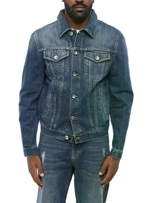 Brunello Cucinelli Flap-pocket Denim Jacket - Blue
