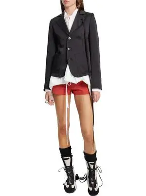 ANN DEMEULEMEESTER Single-breasted Fitted Jacket - Black