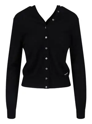 Alexander Wang Wool Button Cardigan - Black