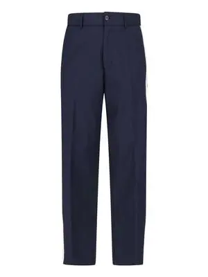 Moncler Tailored Logo Pants - Blue