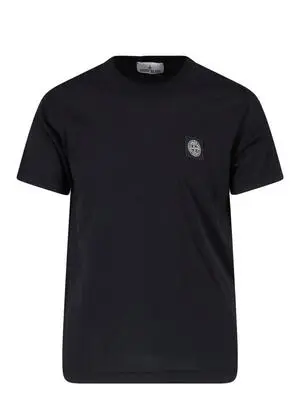 GOLDEN GOOSE Cotton Logo T-Shirt Black