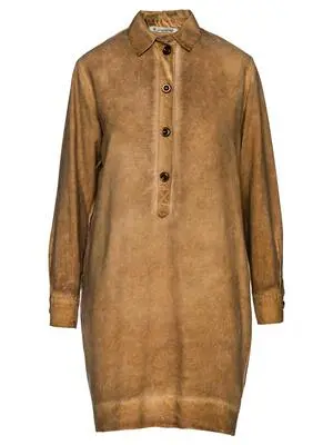 CONQUISTA Tencel Shirt Dress - Brown