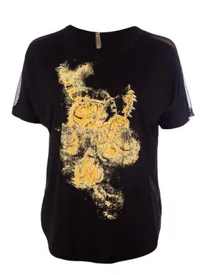 CONQUISTA Pattern Detail Top - Black