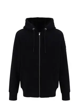 Moose Knuckles Cotton Bunny Hoodie - Black