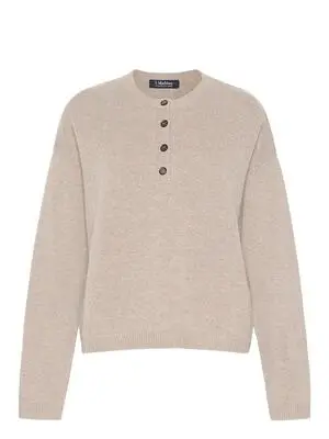 MAX MARA Max Mara Button-Detailed Wool-Cashmere Sweater