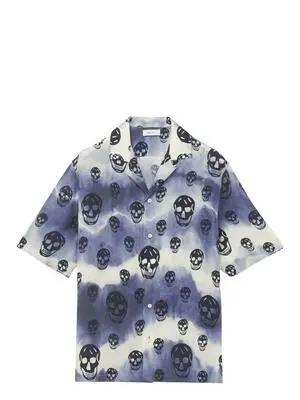 Alexander McQueen Tie-dye Skull Hawaiian Shirt - Nude