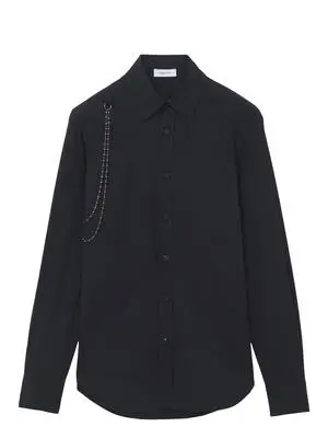 Alexander McQueen Chain-embellished Shirt - Black